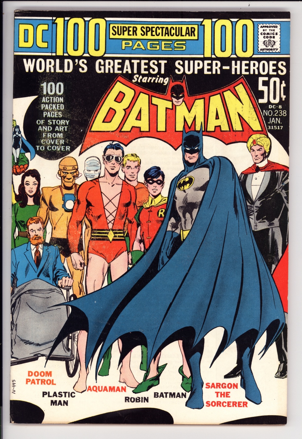 Vintage Batman Comic Book Page