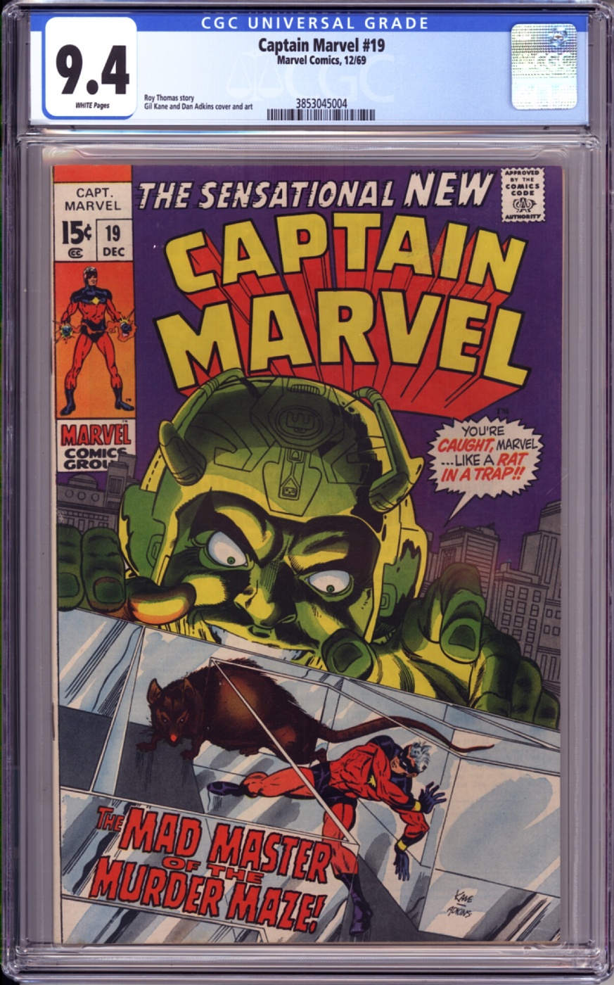Captain Marvel #19 CGC 9.4 | DaleRobertsComics.com